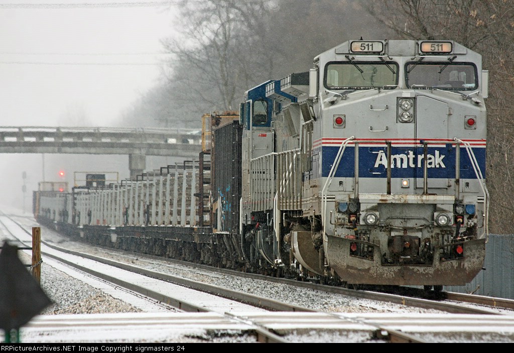 AMTK 511 & 508 a rare sight in Dowagiac, MI